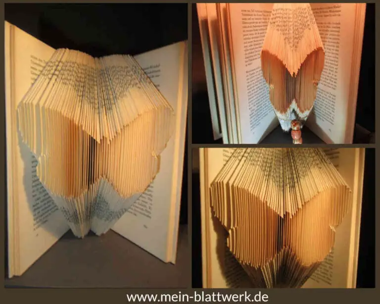 Buch falten: Schmetterling – Kostenlose Vorlage - mein-blattwerk